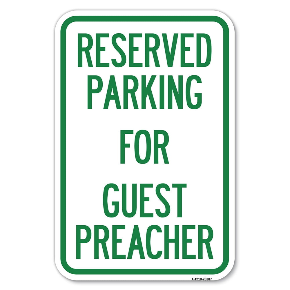 SignMission A-1218-23387 12 x 18 in. Aluminum Sign - Parking Reserved ...