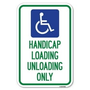 Lorell LLR02673 8.5 x 6.8 in. Arched Unisex Handicap Restroom Sign ...