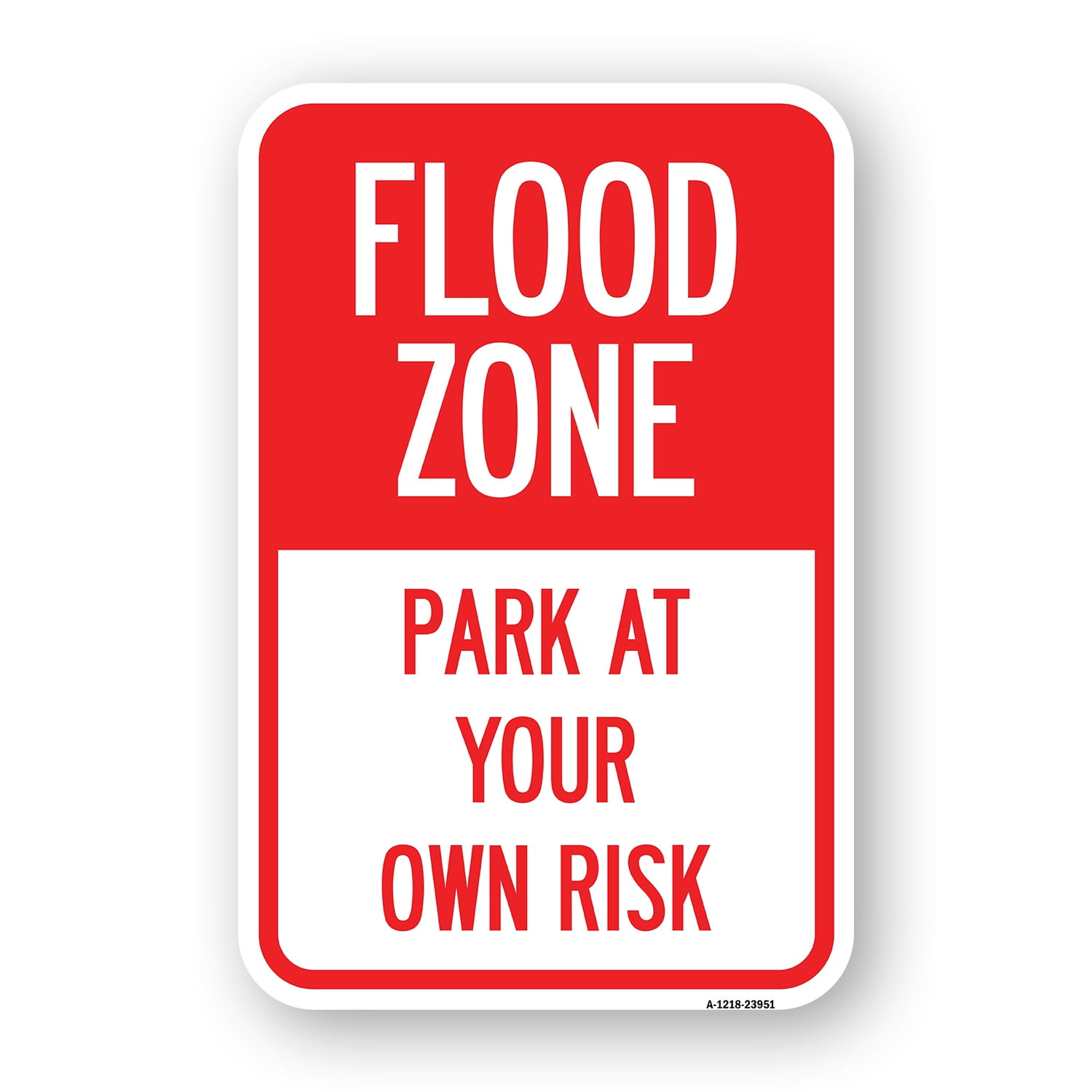 SignMission A-1218-23951 12 x 18 in. Aluminum Sign - Flood Zone ...