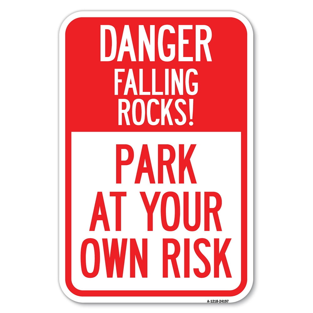 SignMission A-1218-24197 12 x 18 in. Aluminum Sign - Danger Falling ...