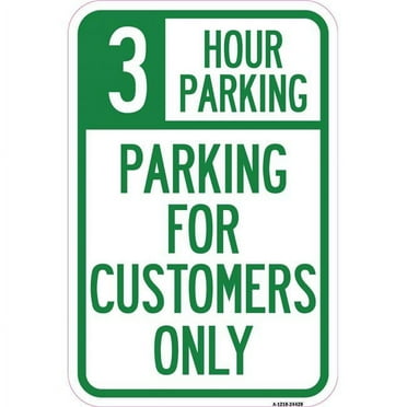 SignMission 12 x 18 in. Aluminum Sign - Reserved Parking Sign Visitor ...