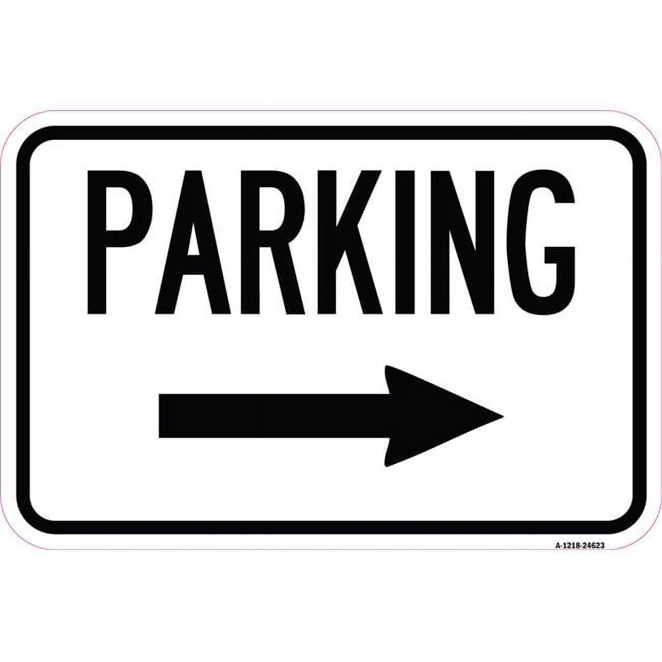 Parking Right Arrow Sign - Walmart.com