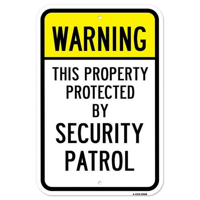 SignMission A-1218-24668 12 x 18 in. Aluminum Sign - Warning This ...