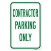 12 x 18 in. Aluminum Sign - Reserved Parking Sign Customer Parking Only ...