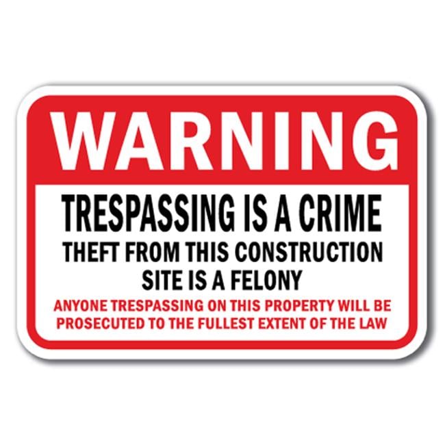 SignMission A-1218 No Tres - Warning Tres 12 x 18 in. Warning ...