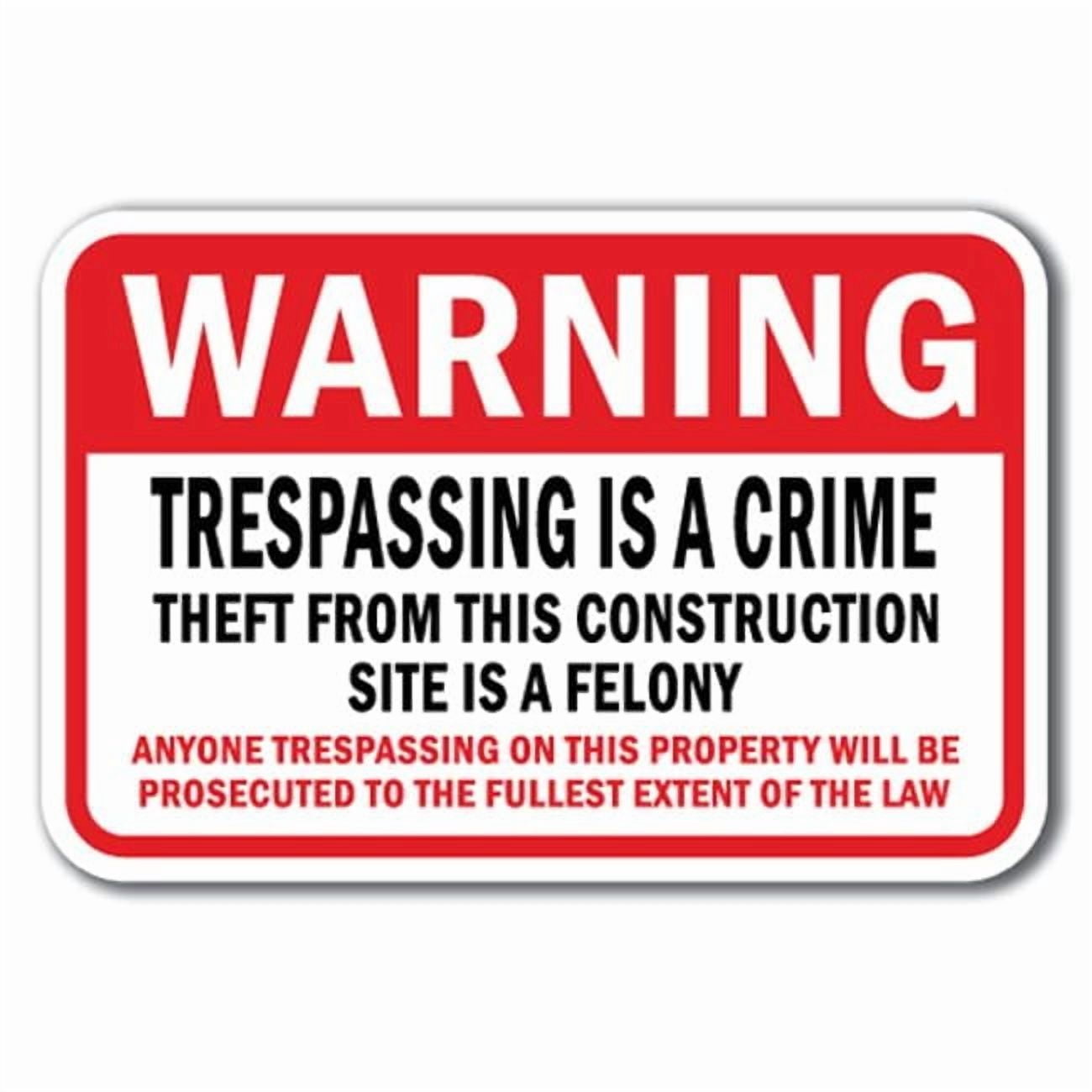 SignMission A-1218 No Tres - Warning Tres 12 x 18 in. Warning ...