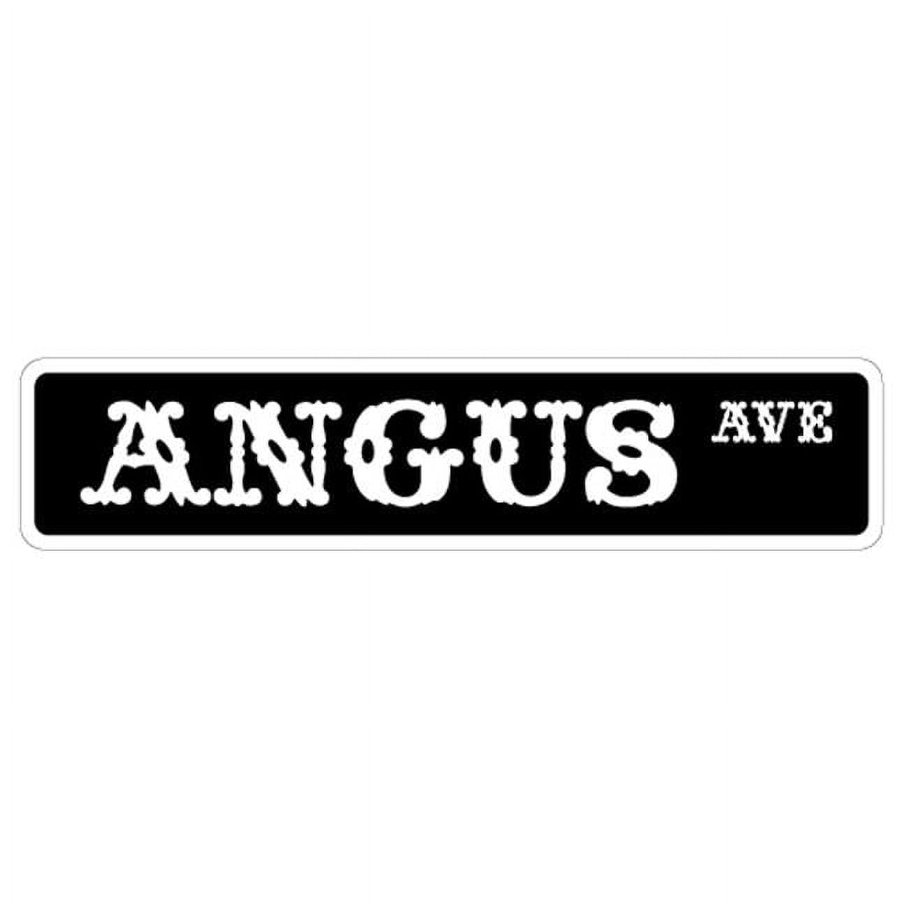 SignMission A-18-SS-ANGUS 4 x 18 in. Angus Aluminum Street Sign - Beef ...