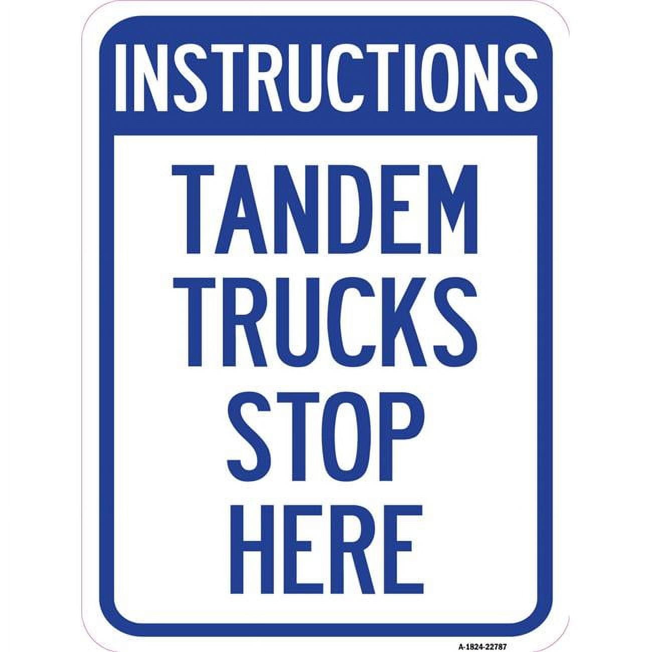 SignMission A-1824-22787 18 x 24 in. Aluminum Sign - Truck Sign ...