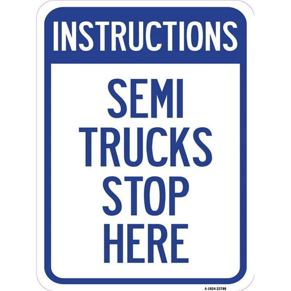 Truck Stop Sign