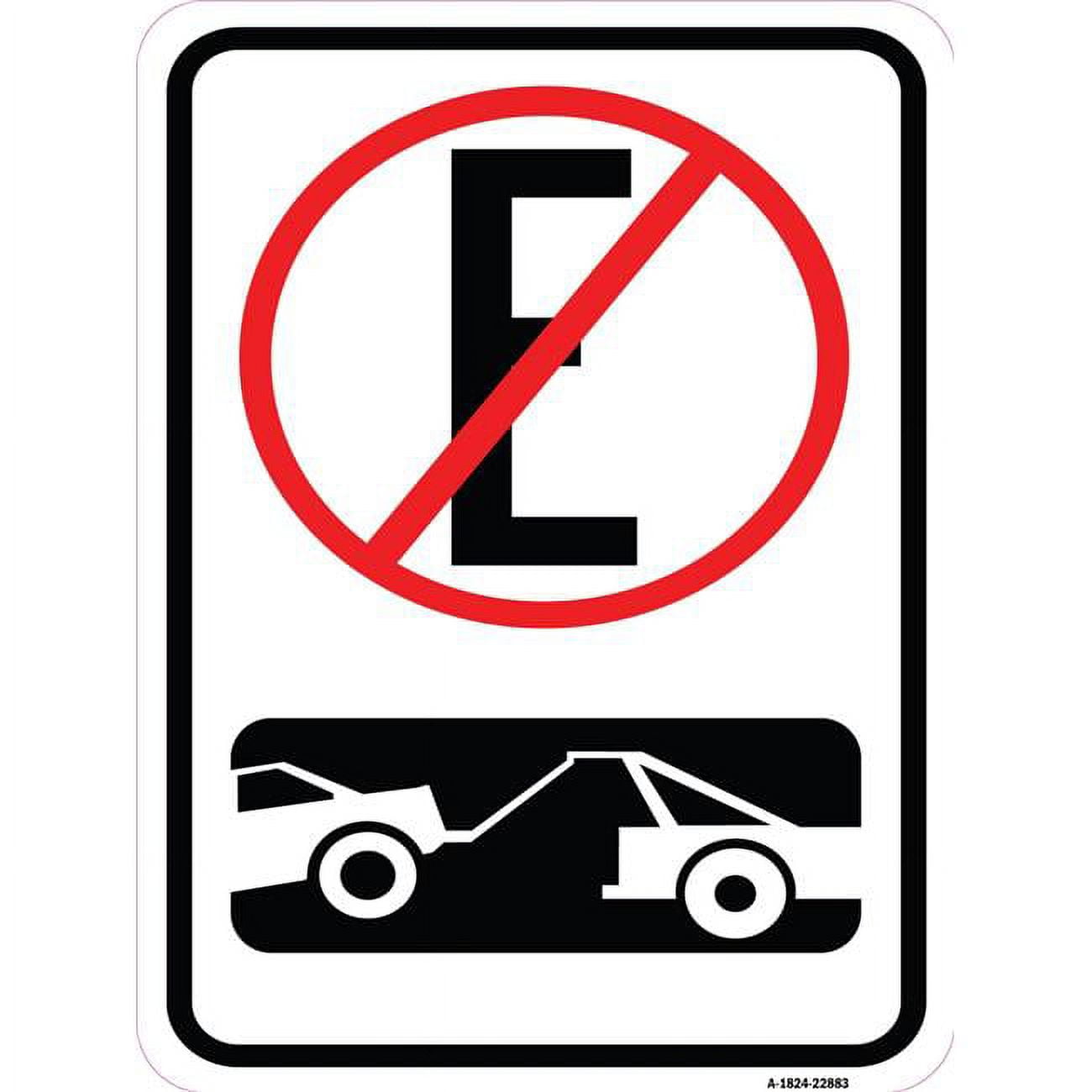 SignMission A-1824-22883 18 x 24 in. Aluminum Sign - Spanish Parking ...