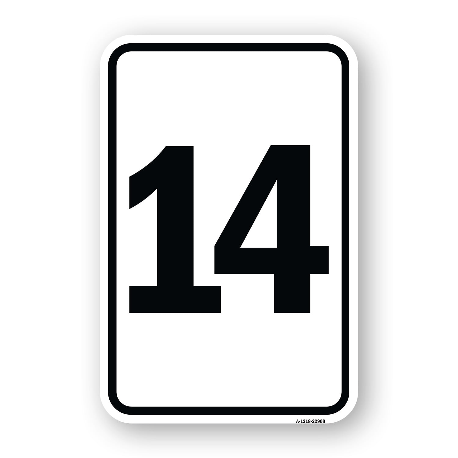 SignMission A-1824-22908 18 x 24 in. Aluminum Sign - Sign with Number ...