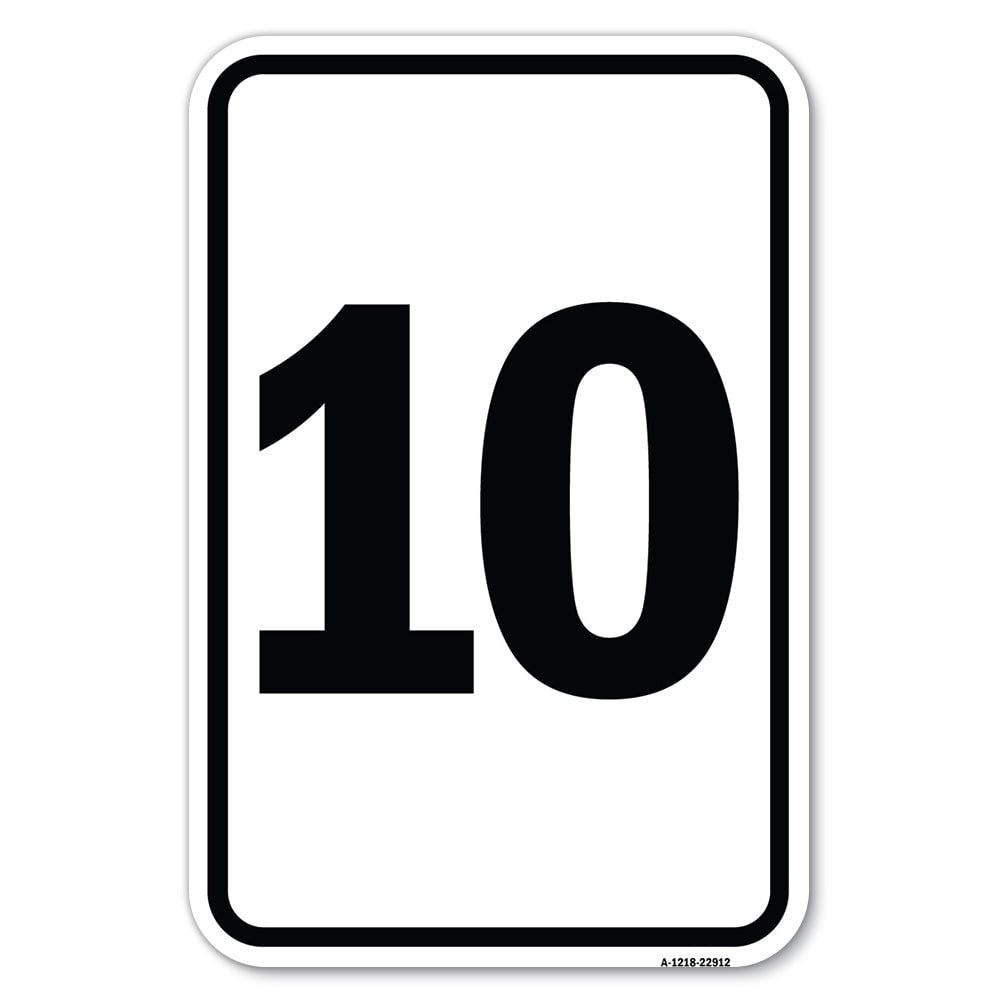 SignMission A-1824-22912 18 x 24 in. Aluminum Sign - Sign with Number ...