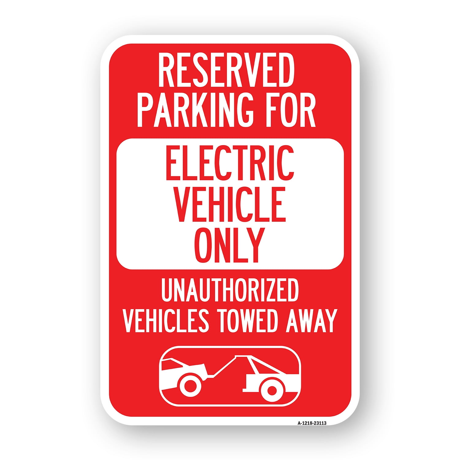 SignMission A-1824-23113 18 x 24 in. Aluminum Sign - Reserved Parking ...