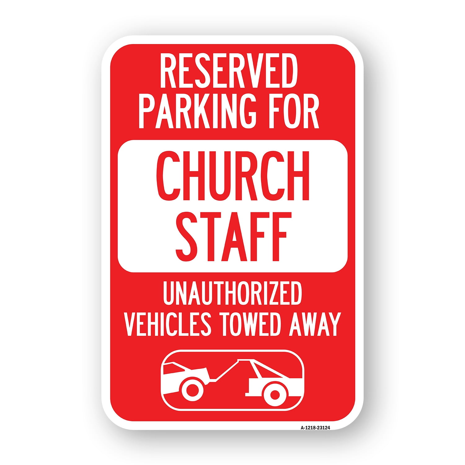 SignMission A-1824-23124 18 x 24 in. Aluminum Sign - Reserved Parking ...