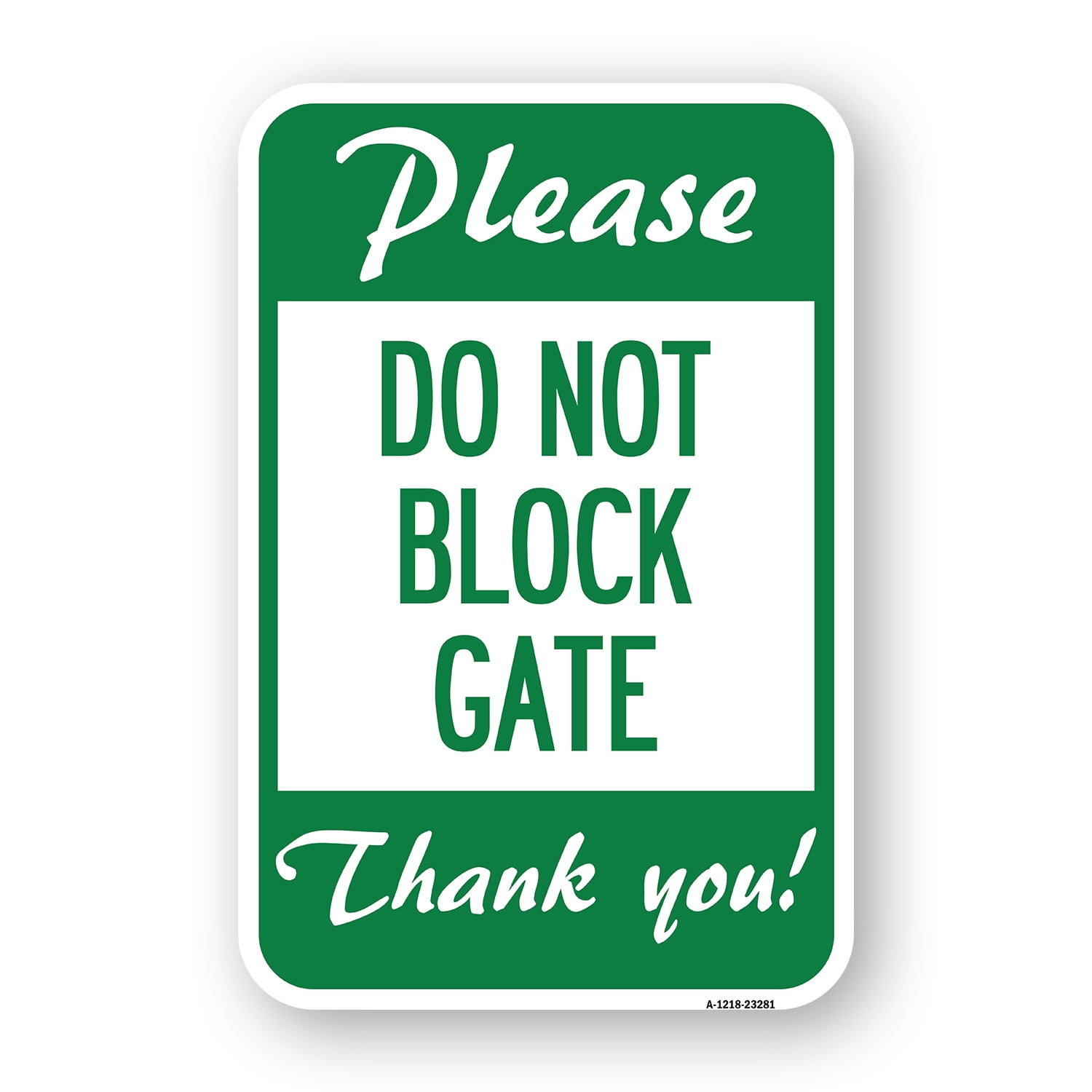 SignMission A-1824-23281 18 x 24 in. Aluminum Sign - Please Do Not ...