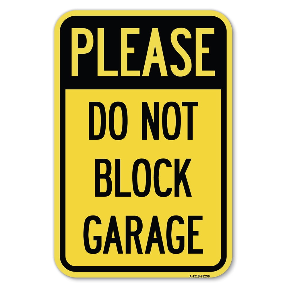 SignMission A-1824-23296 18 x 24 in. Aluminum Sign - Please Do Not ...