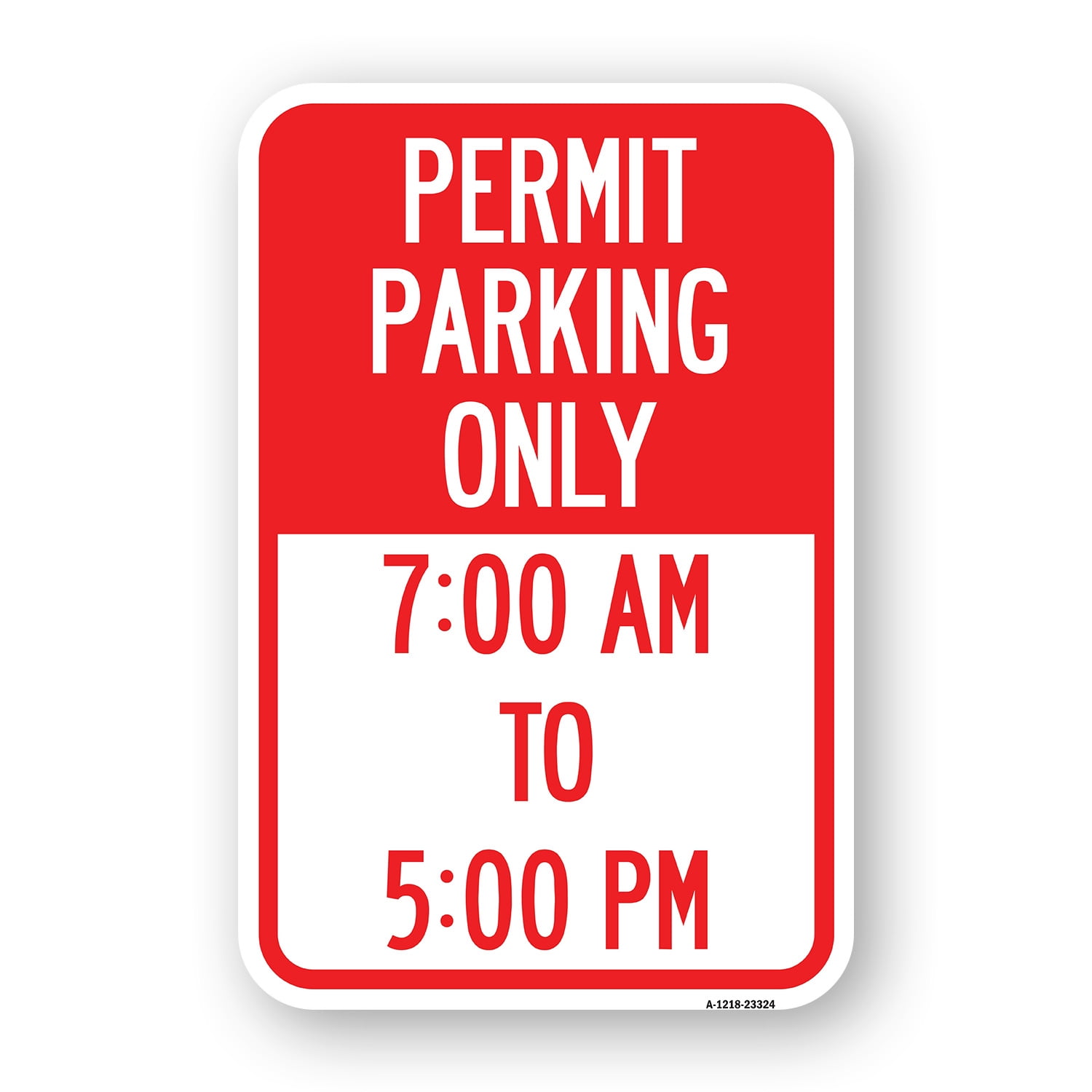 SignMission A-1824-23324 18 x 24 in. Aluminum Sign - Permit Parking ...