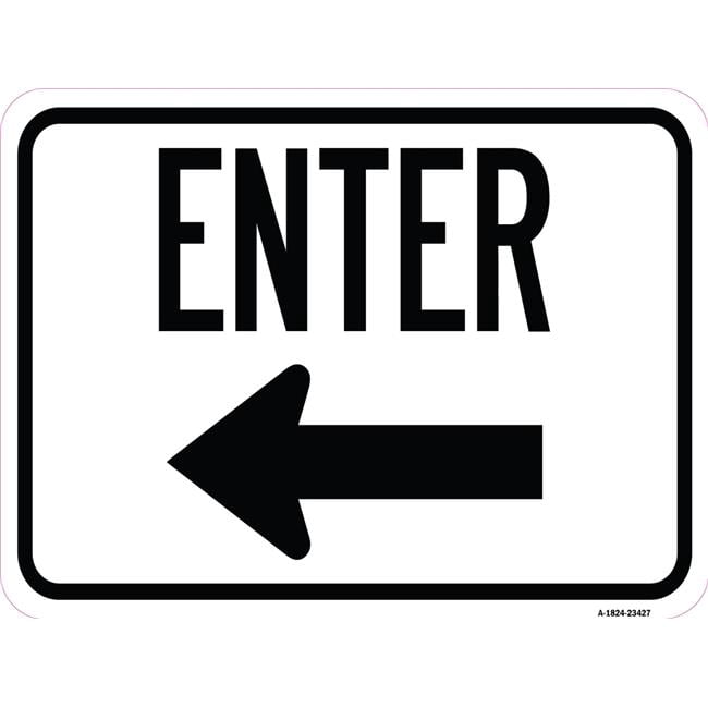 SignMission A-1824-23427 18 x 24 in. Aluminum Sign - Parking Lot Sign ...