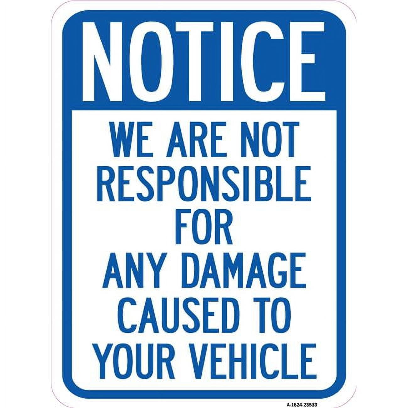 SignMission A-1824-23533 18 x 24 in. Aluminum Sign - Notice Not ... SignMission A-1824-23533 18 x 24 in. Aluminum Sign - Notice Not ...