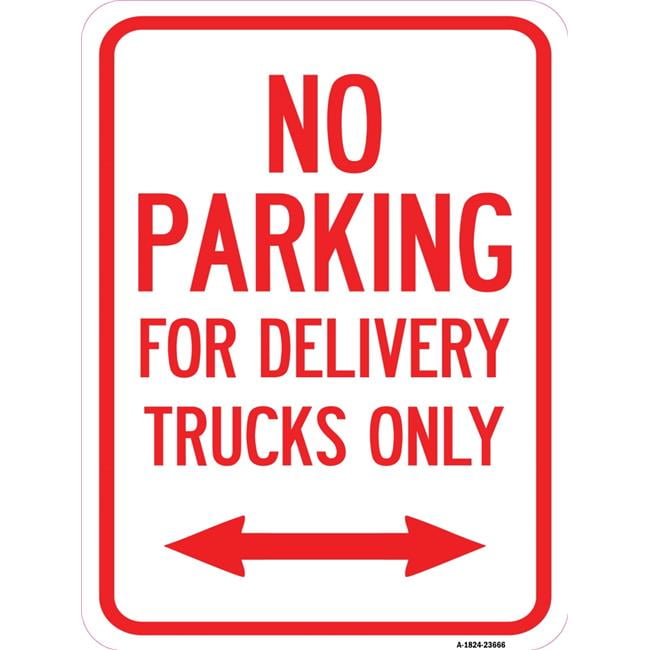 SignMission A-1824-23666 18 x 24 in. Aluminum Sign - No Parking Sign No ...