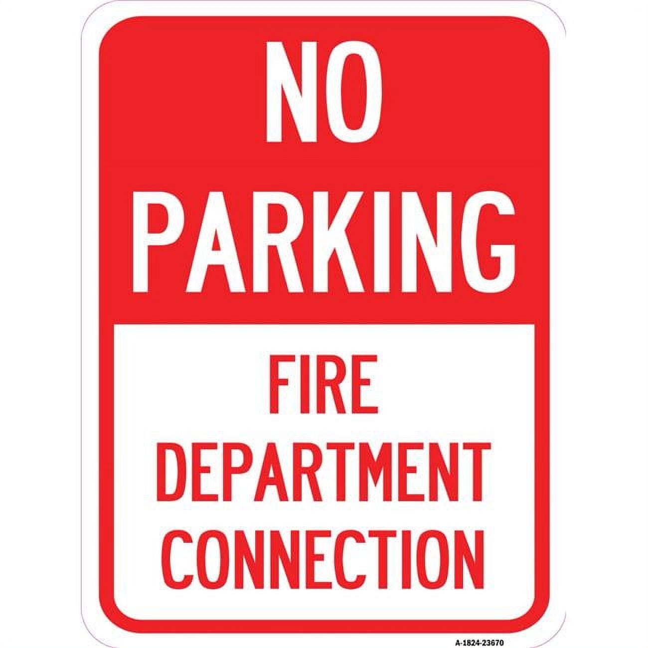 SignMission A-1824-23670 18 x 24 in. Aluminum Sign - No Parking Sign No ...
