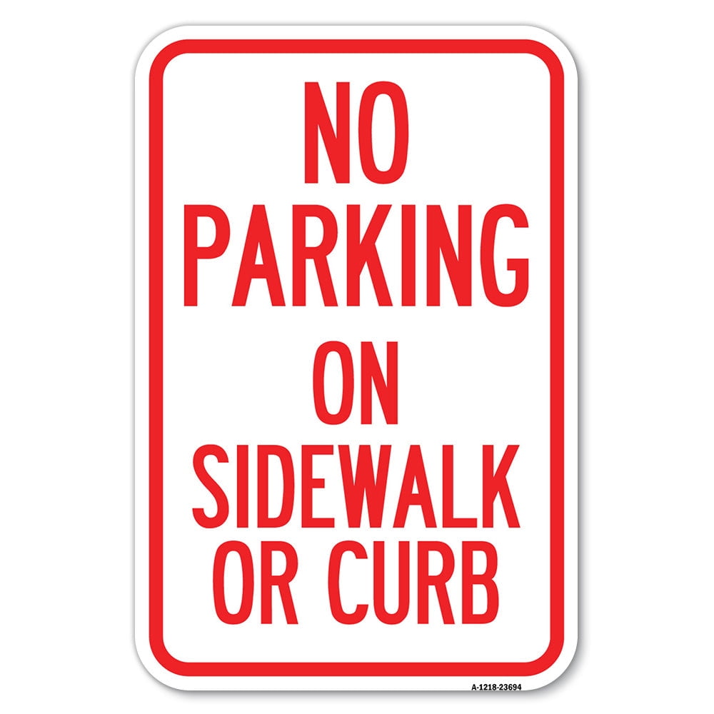 SignMission A-1824-23694 18 x 24 in. Aluminum Sign - No Parking on ...