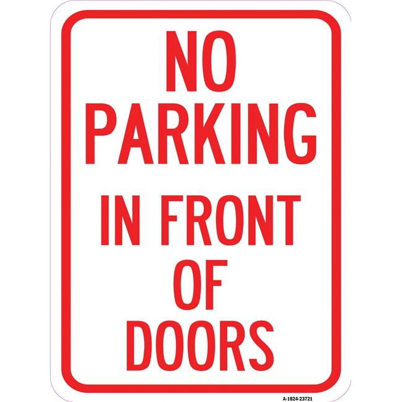 SignMission A-1824-23721 18 x 24 in. Aluminum Sign - No Parking in ...