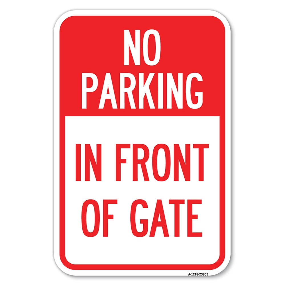 SignMission A-1824-23805 18 x 24 in. Aluminum Sign - No Parking - in ...
