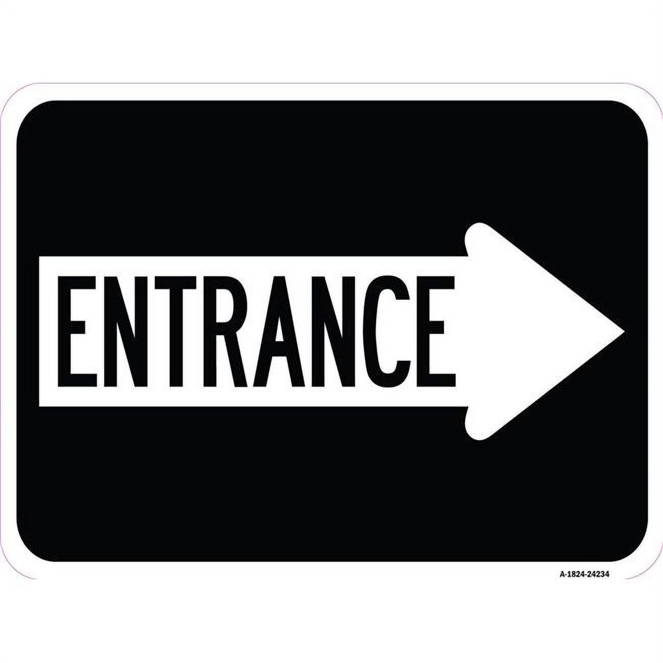 SignMission A-1824-24234 18 x 24 in. Aluminum Sign - Right Arrow ...