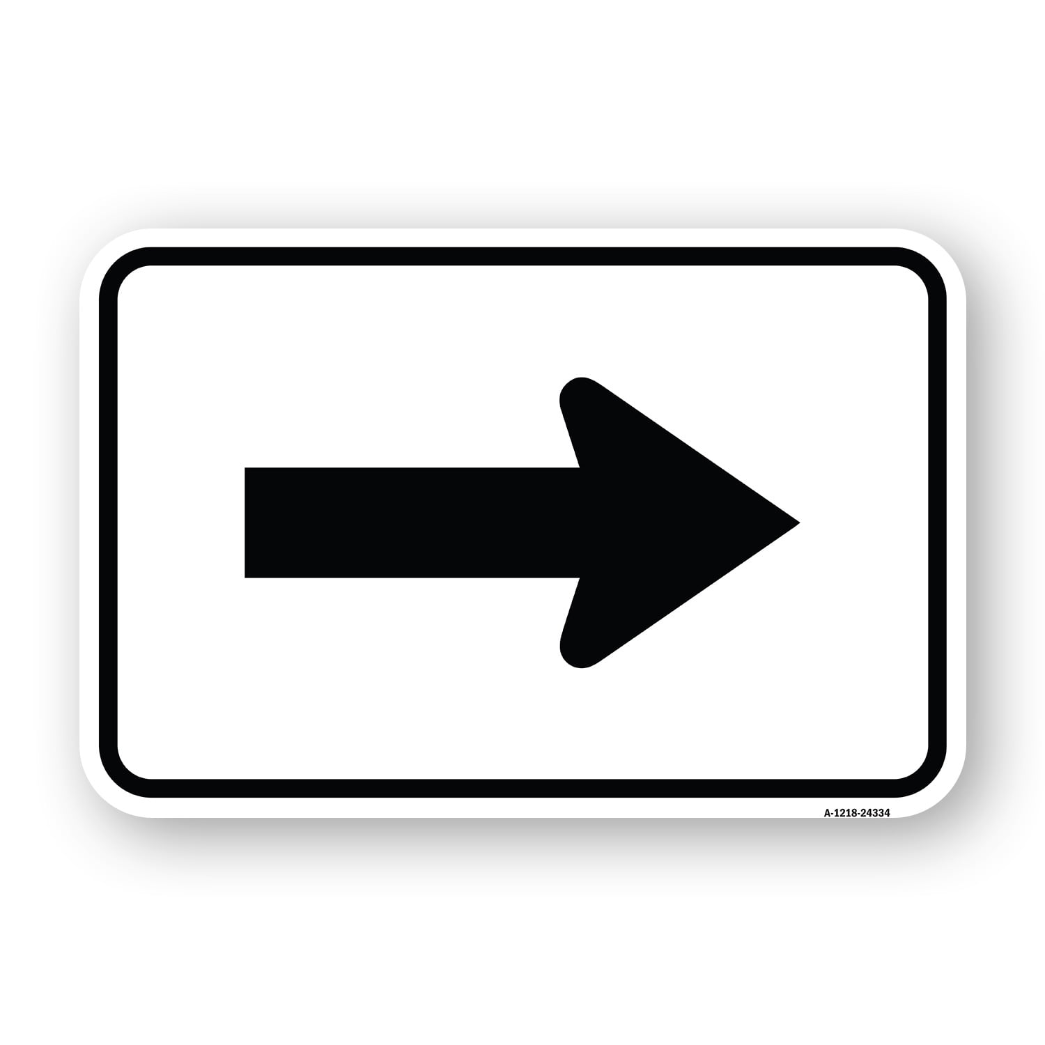 SignMission A-1824-24334 18 x 24 in. Aluminum Sign - Arrow Symbol Sign ...