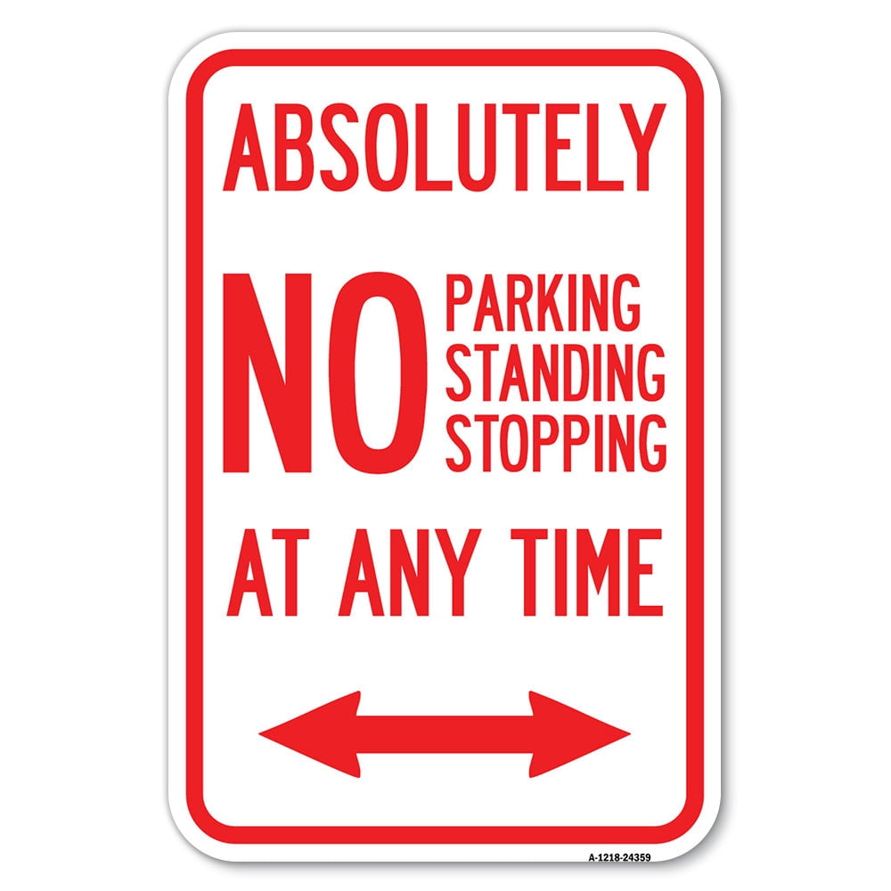 SignMission A-1824-24359 18 x 24 in. Aluminum Sign - Absolutely No ...
