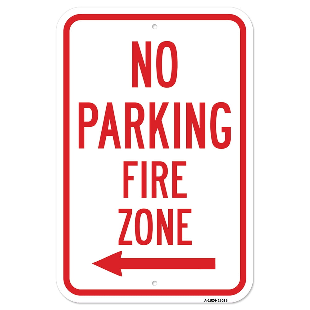 SignMission A-1824-25035 18 x 24 in. Aluminum Sign - No Parking Fire ...