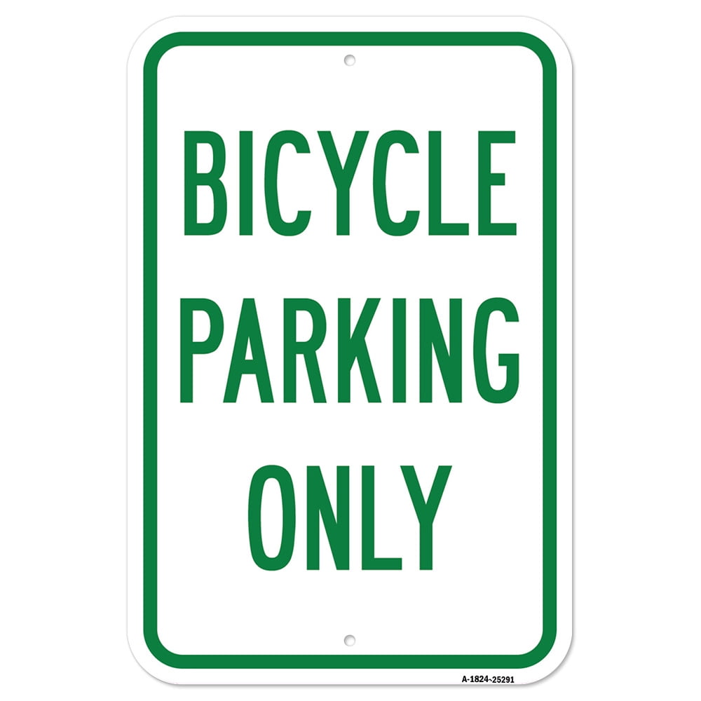 SignMission A-1824-25291 18 x 24 in. Aluminum Sign - Bicycle Parking ...