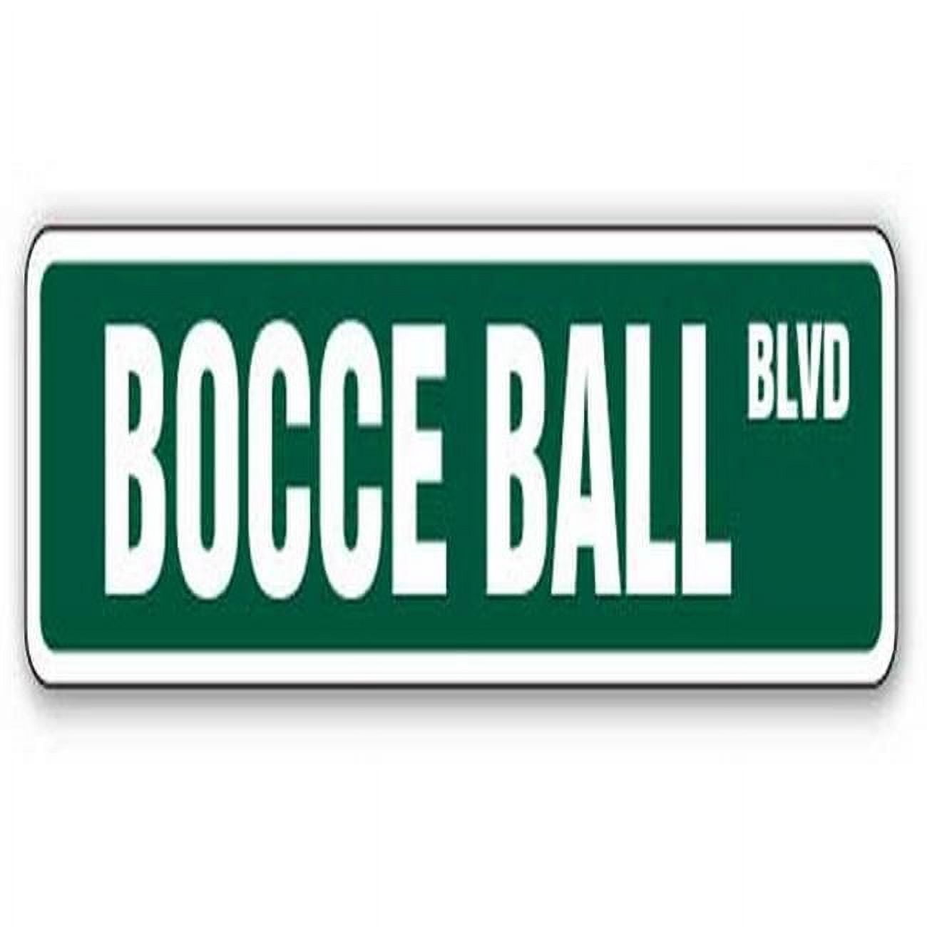 SignMission A-24-SS-Bocce Ball 24 in. Bocce Ball Aluminum Street Sign ...