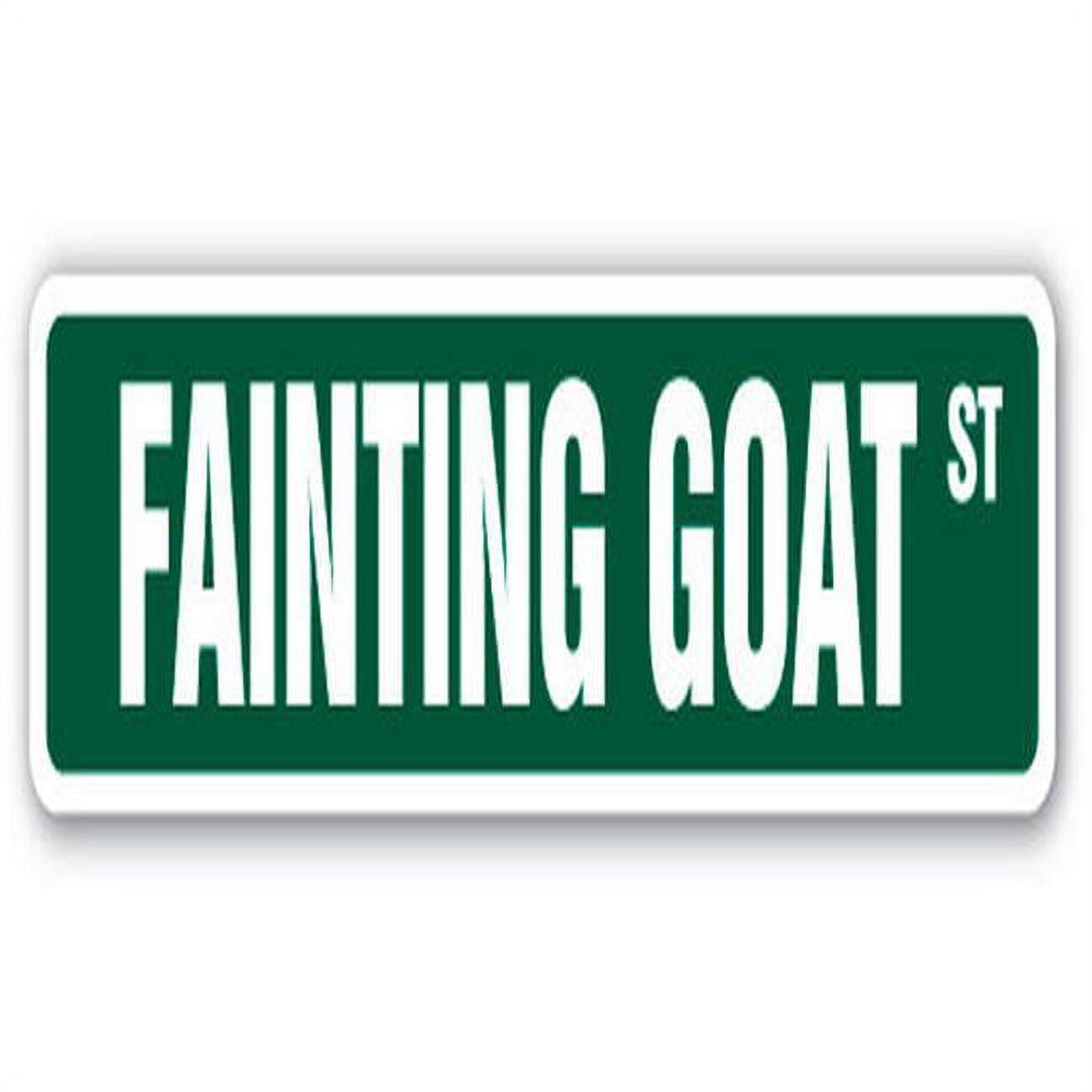 SignMission 24 in. Fainting Goat Aluminum Street Sign - Farm Animals ...