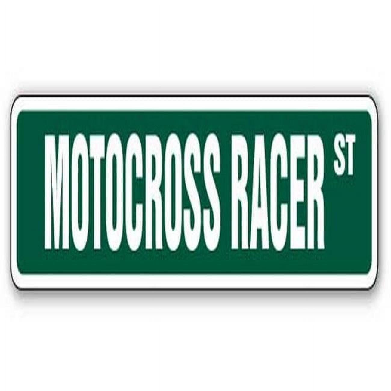 SignMission A-30-SS-Motocross Racer 30 in. Motocross Racer Aluminum ...