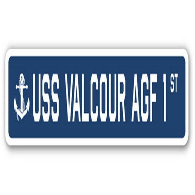 SignMission A-30-SSN-Valcour Agf 1 USS Valcour AGF 1 Aluminum Street ...
