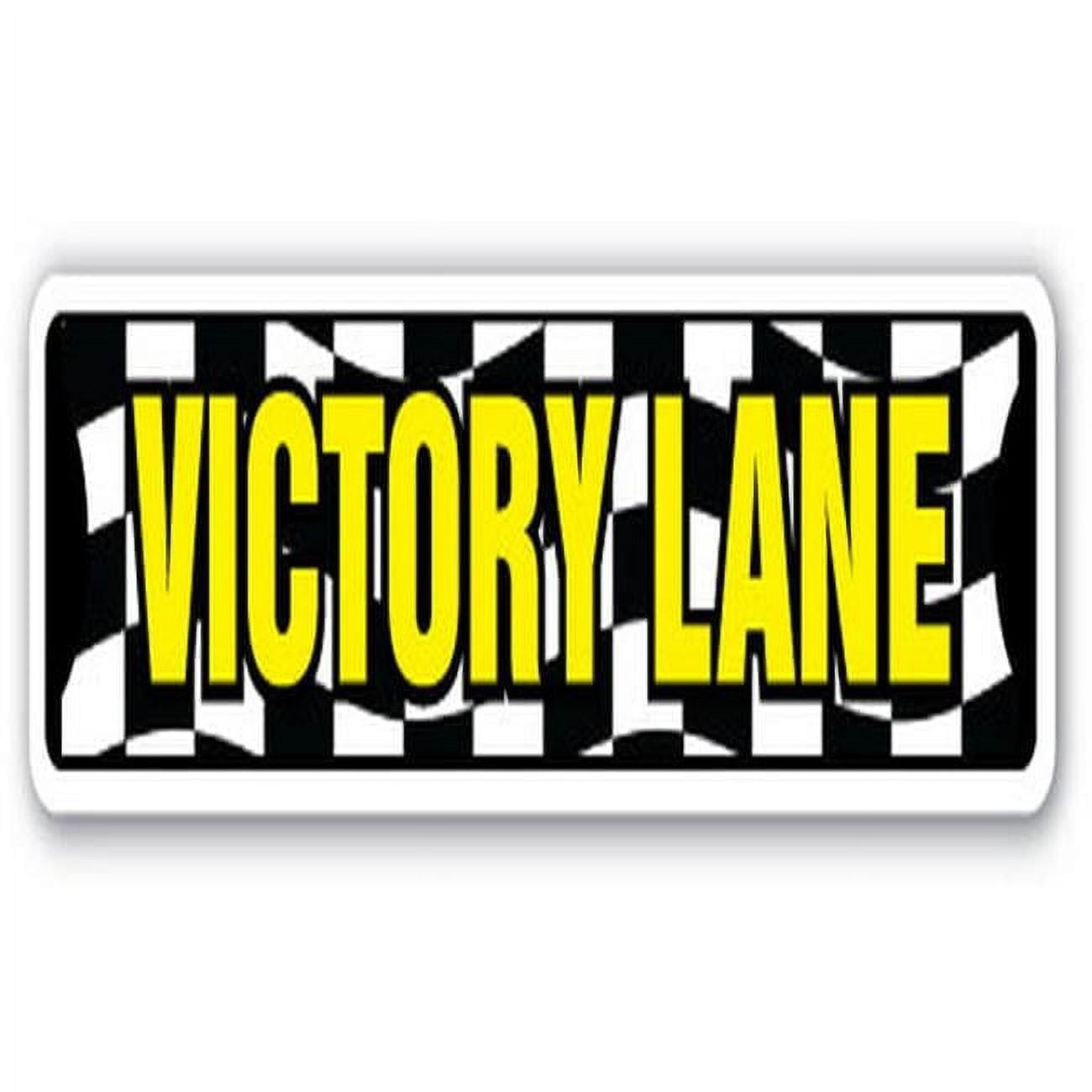 SignMission A-36-SS-VICTORY LANE 36 in. Victory Lane Aluminum Street ...