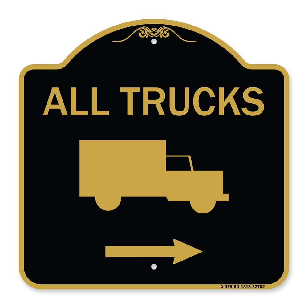 SignMission A-DES-BG-1818-22782 18 x 18 in. Designer Series Sign ...