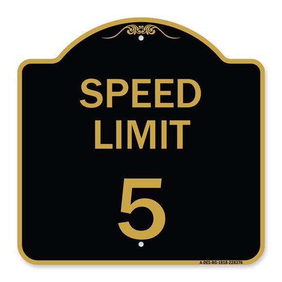5 Mph Sign