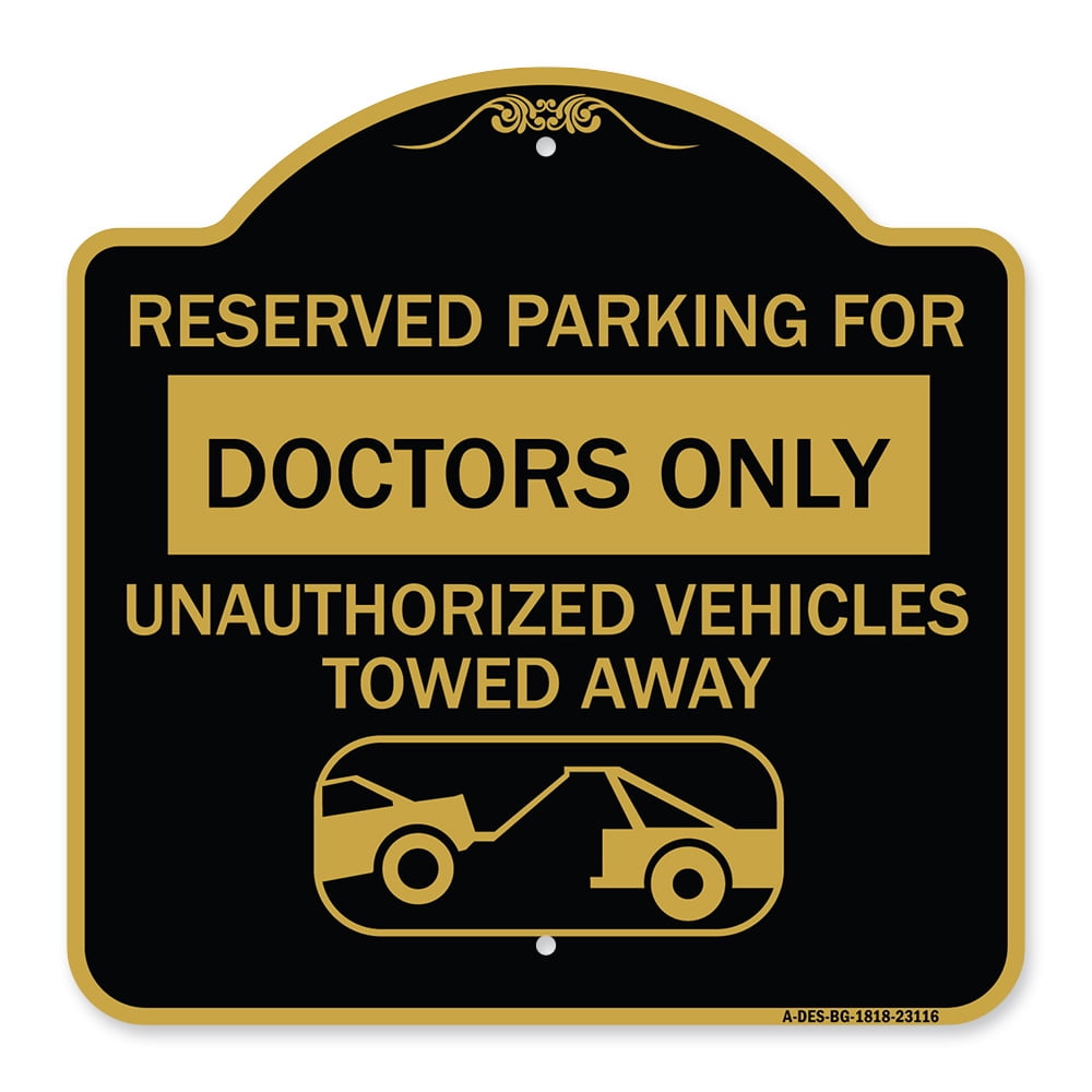 SignMission A-DES-BG-1818-23116 18 x 18 in. Designer Series Sign ...