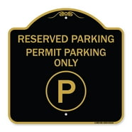 SignMission Designer Series Sign - Parking Area Sign Visitors Parking ...
