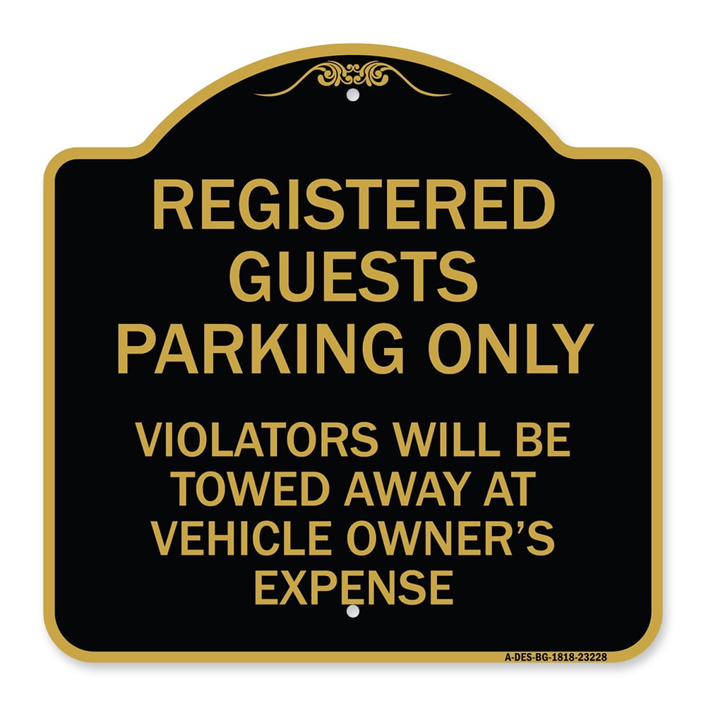 SignMission A-DES-BG-1818-23228 18 x 18 in. Designer Series Sign ...