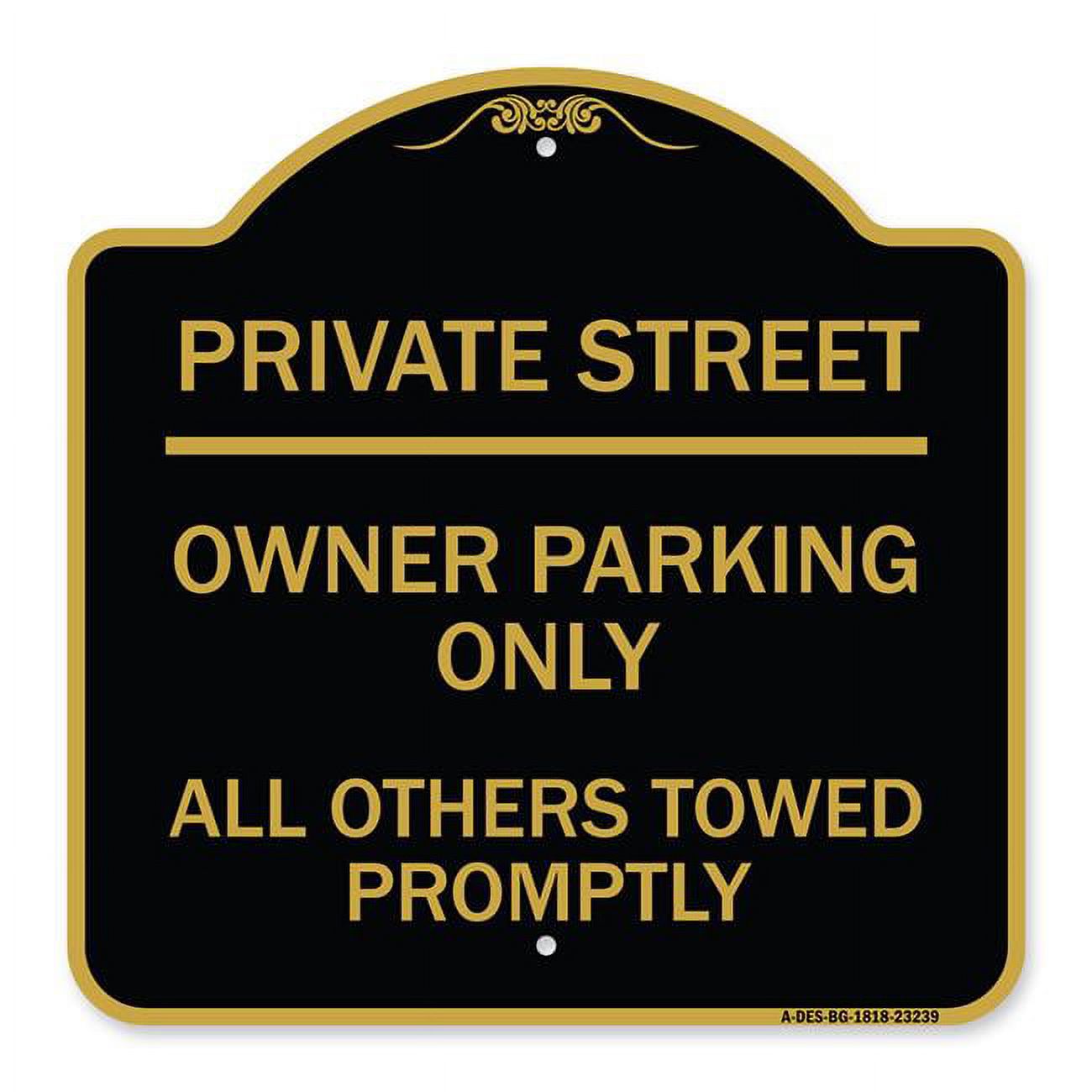 SignMission A-DES-BG-1818-23239 18 x 18 in. Designer Series Sign ...