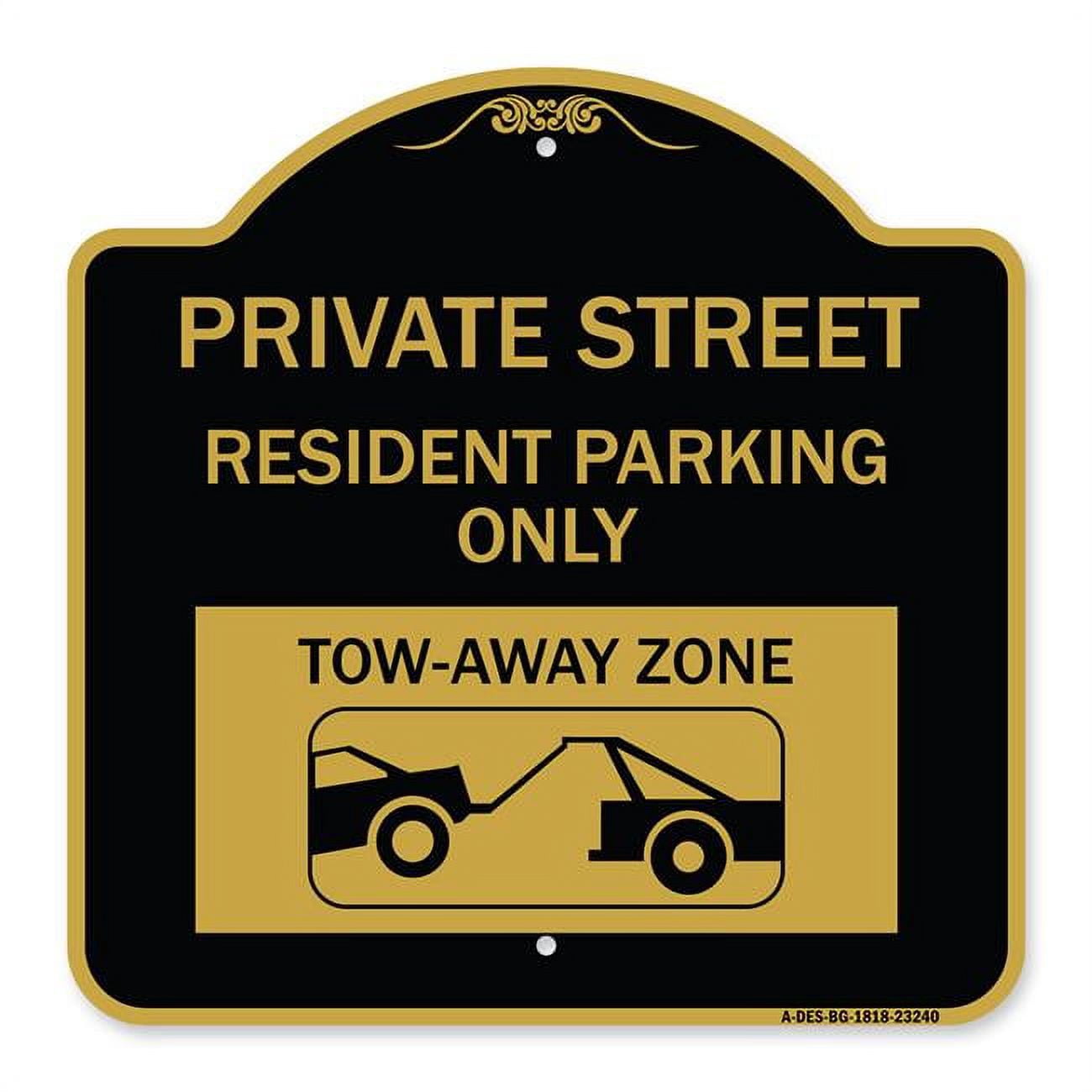 SignMission Designer Series Sign - Private Street Sign Private Street ...