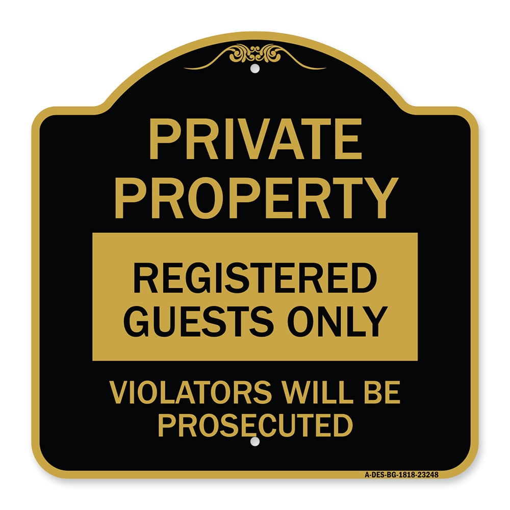 SignMission A-DES-BG-1818-23248 18 x 18 in. Designer Series Sign ...