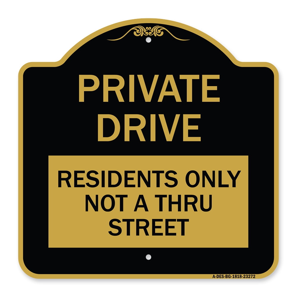 SignMission A-DES-BG-1818-23272 18 x 18 in. Designer Series Sign ...