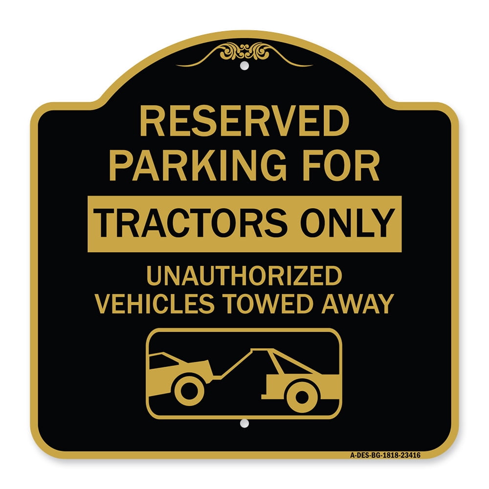 SignMission Designer Series Sign - Parking Lot Sign Reserved Parking ...