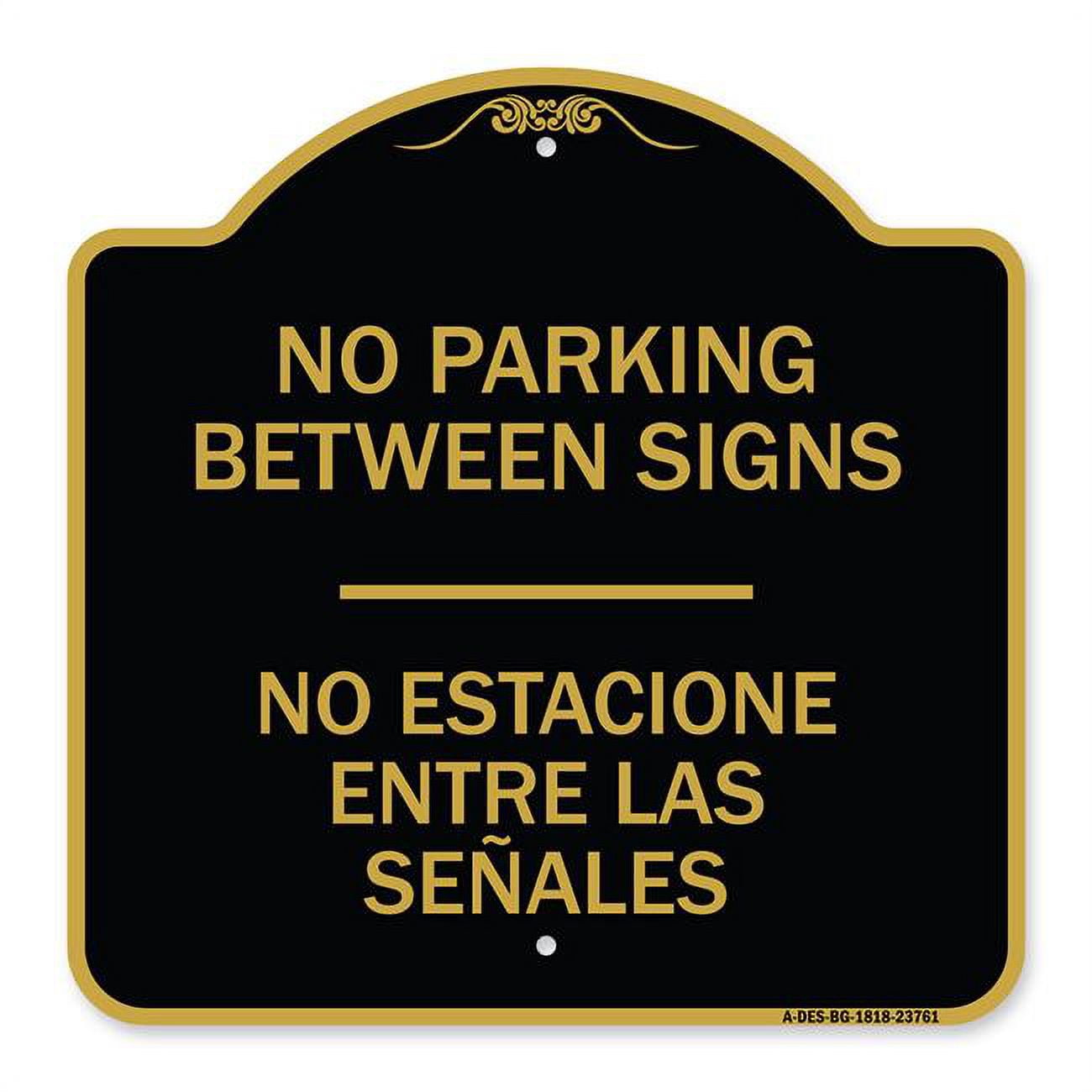 SignMission A-DES-BG-1818-23761 18 x 18 in. Designer Series Sign - No ...