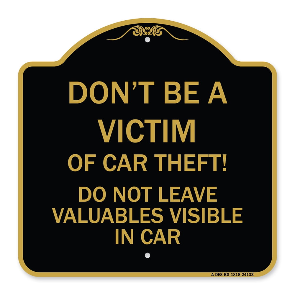 SignMission A-DES-BG-1818-24133 18 x 18 in. Designer Series Sign - Dont ...